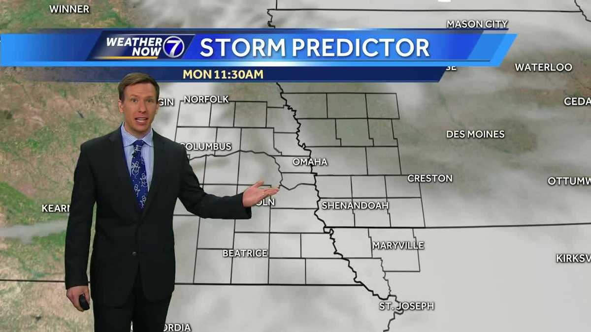 Cold and cloudy Monday, rain changes to snow tomorrow morning