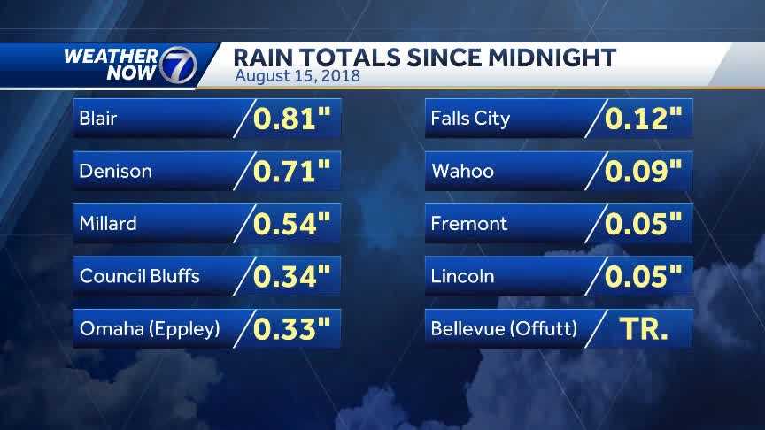 Isolated rain still possible Wednesday, scattered storms Thursday