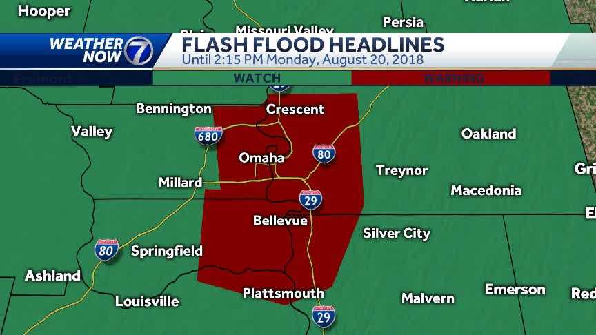 Heavy rain, flash flooding continue into Monday afternoon