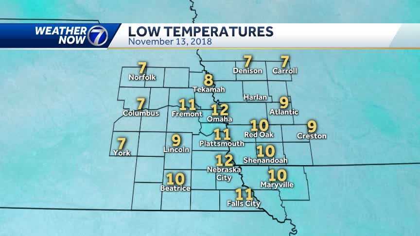 Starting tomorrow, cold temps take a brief break from the forecast