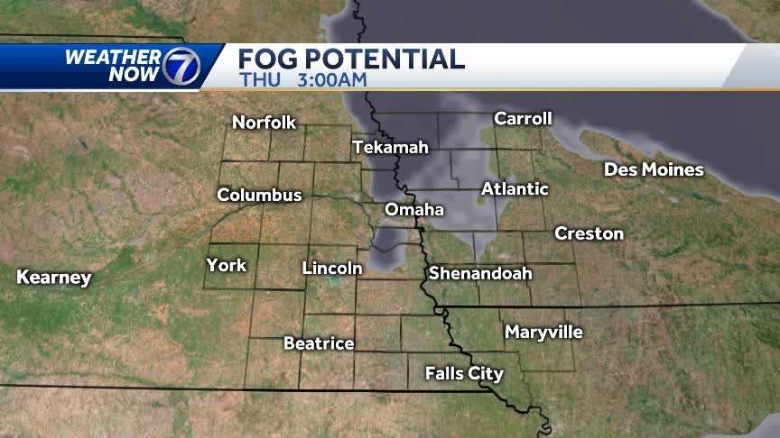 More clouds Wednesday afternoon, fog possible early Thursday