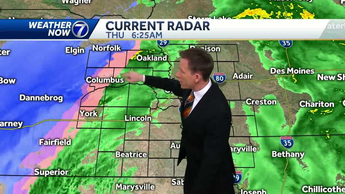 Mild and rainy Thursday morning, windy and colder this afternoon