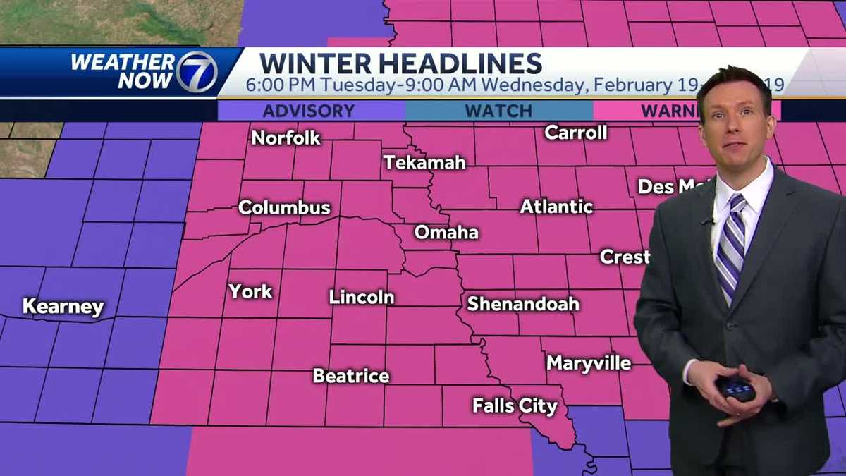 Very cold early Tuesday, Winter Storm Warning tonight