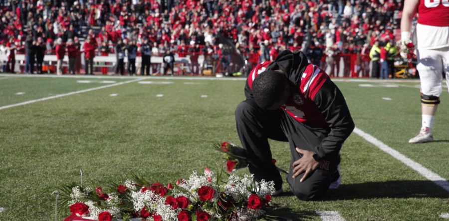 Sam Foltz honored on Senior Day
