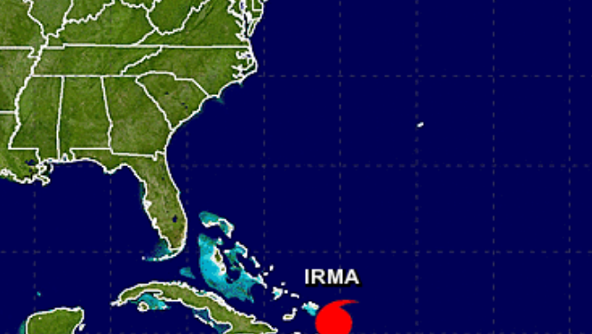Updated Irma forecast - Thursday afternoon
