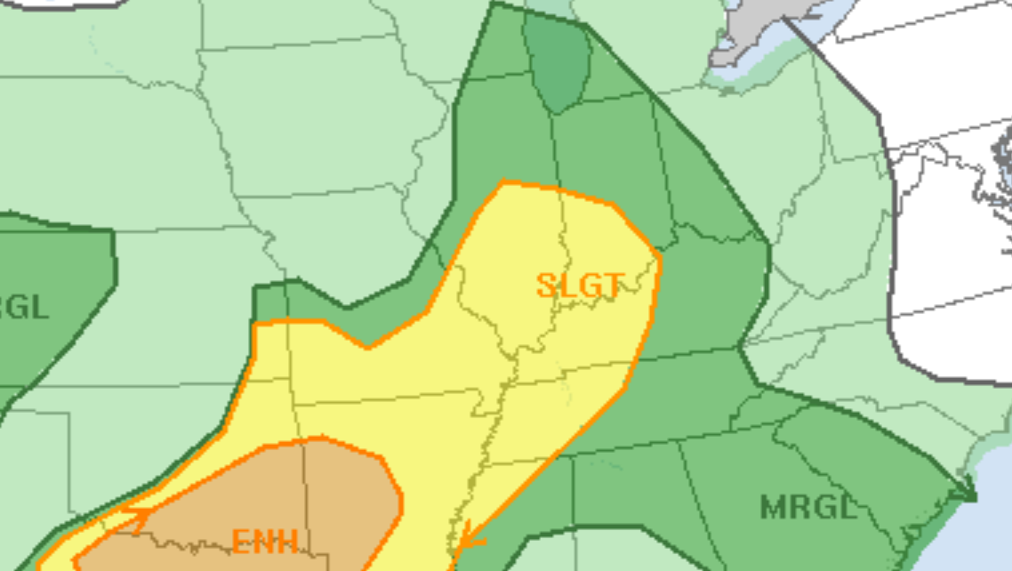 Belski's Blog - SLIGHT RISK for severe later today