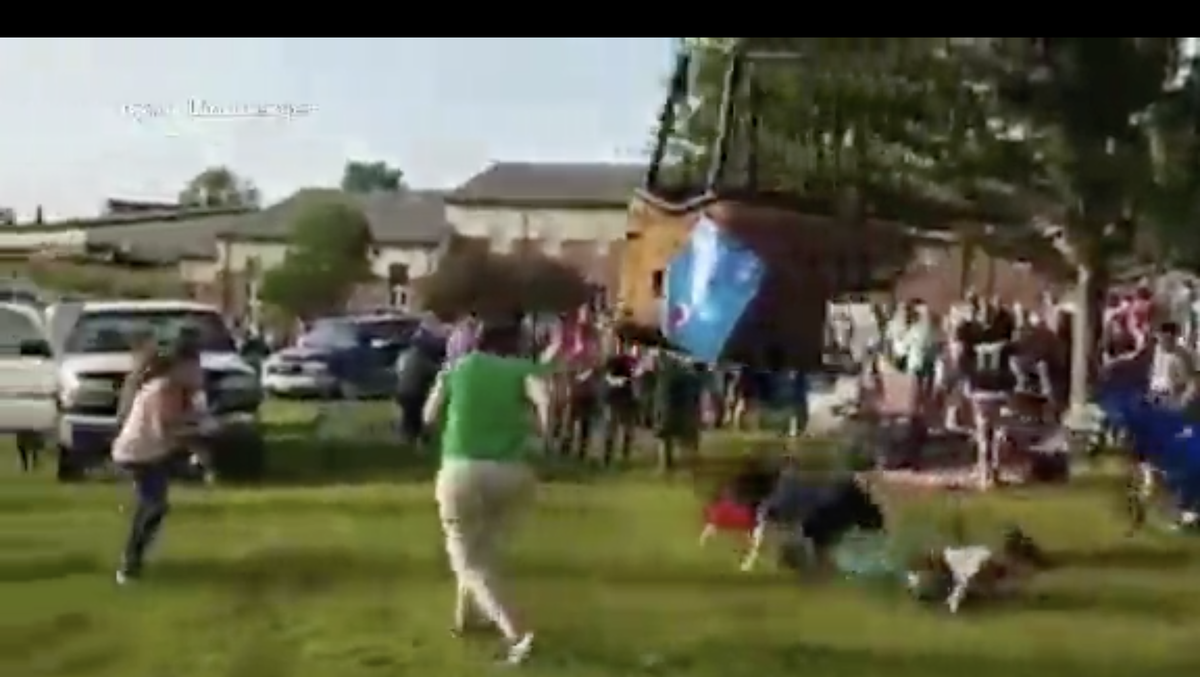 Hot air balloon crash-lands into a crowd at festival, injuring 1