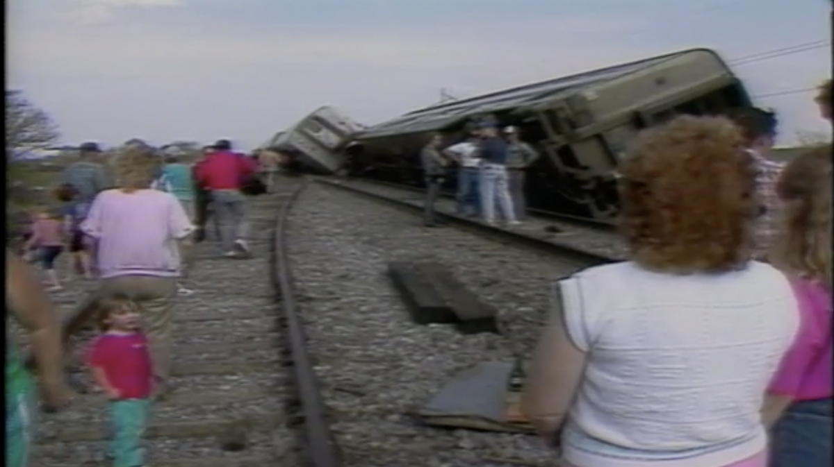 ARCHIVES: Amtrak passenger train derails April 23, 1990; 83 were hurt