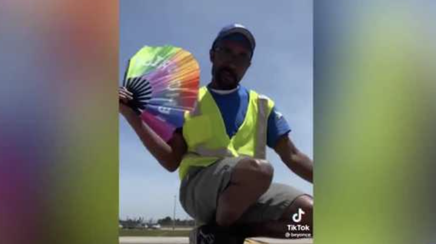 Airport employee goes viral on TikTok, featured by Beyoncé