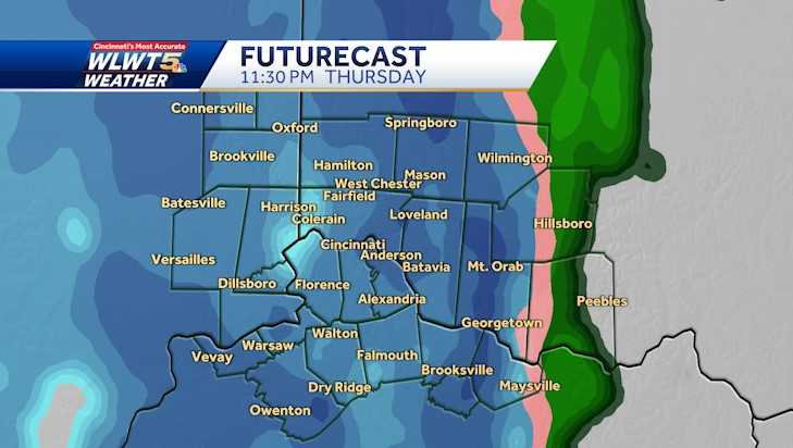 Hour by hour: When winter storm is expected to move through Cincinnati
