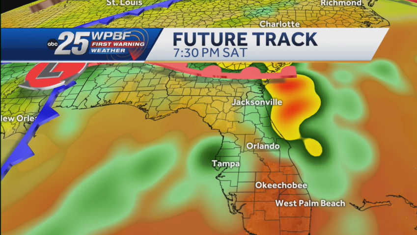 Florida severe weather threat; tornadoes possible