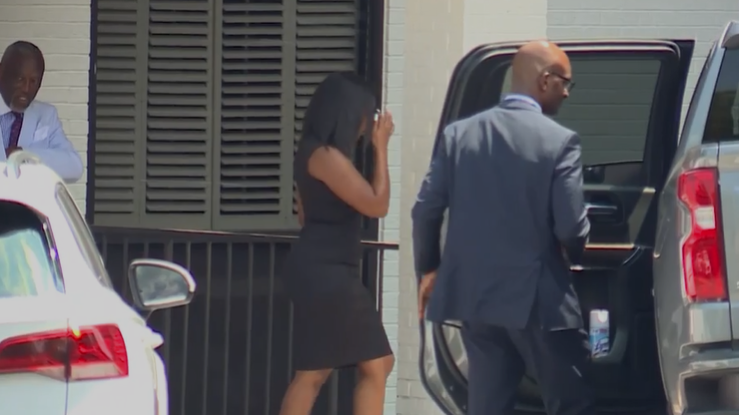 Carlee Russell leaves attorney's office