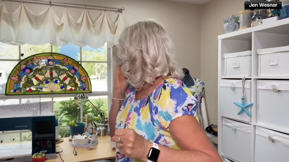 Car crash interrupts sewing tutorial video