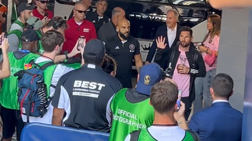 WATCH: Messi arrives in Cincinnati for U.S. Open Cup semifinal match ...