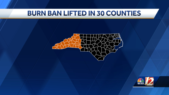 North Carolina: Burn ban lifted in 30 counties in western North ...
