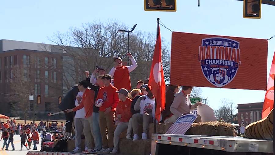Clemson soccer national championship parade held Saturday