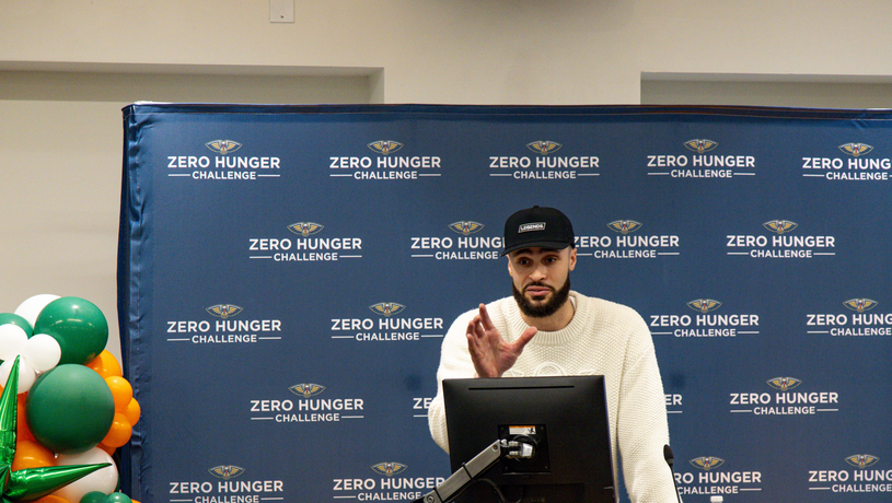 Pelicans Larry Nance Jr. Zero Hunger Challenge Second Harvest