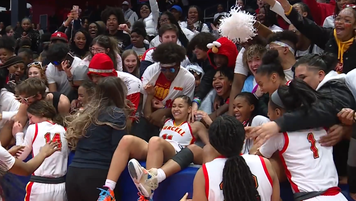 Purcell Marian HS girls basketball wins third straight state title