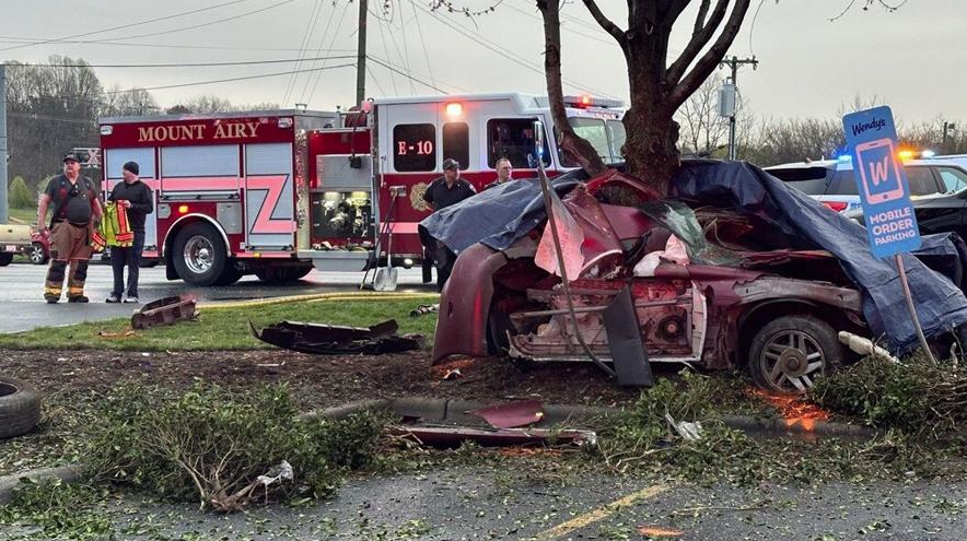 Surry County Sheriff's Office, Mount Airy Police respond to crash