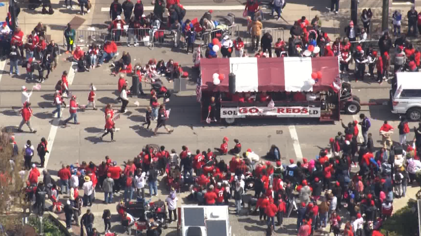 WATCH: Everything we saw at the Cincinnati Reds 2024 Opening Day parade