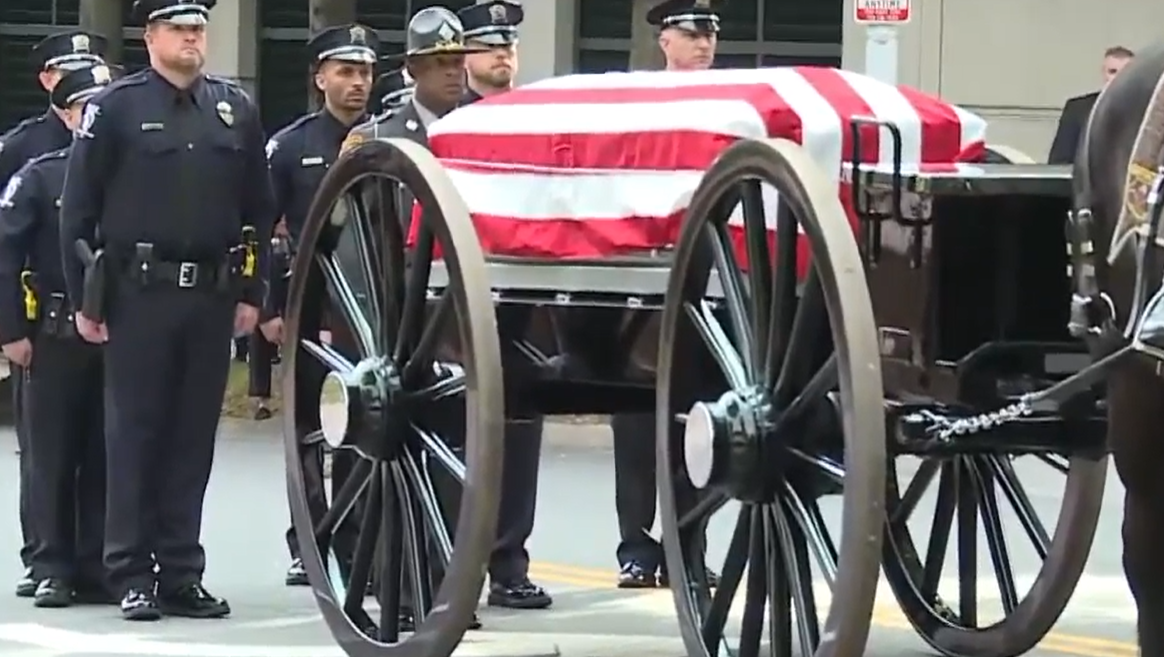 Photos from the memorial service for fallen hero officer Joshua Eyer