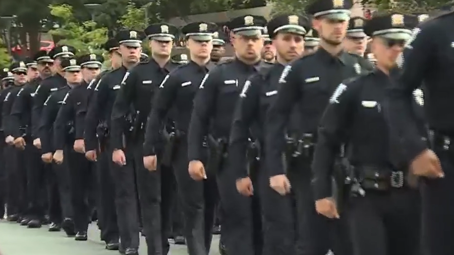 Photos from the memorial service for fallen hero officer Joshua Eyer