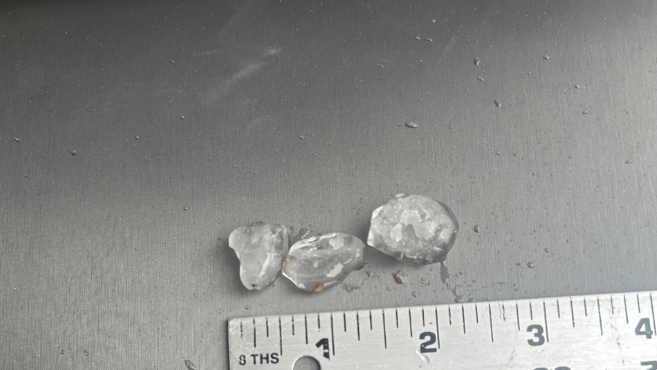 North Carolina: Viewer-submitted photos of hail in the Triad