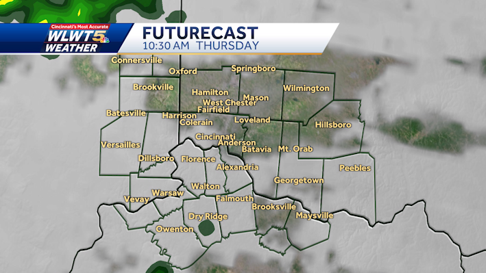 Hour by hour: When rain, storms move through the Cincinnati area Thursday