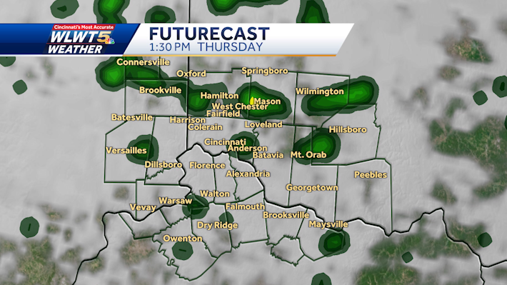 Hour by hour: When rain, storms move through the Cincinnati area Thursday