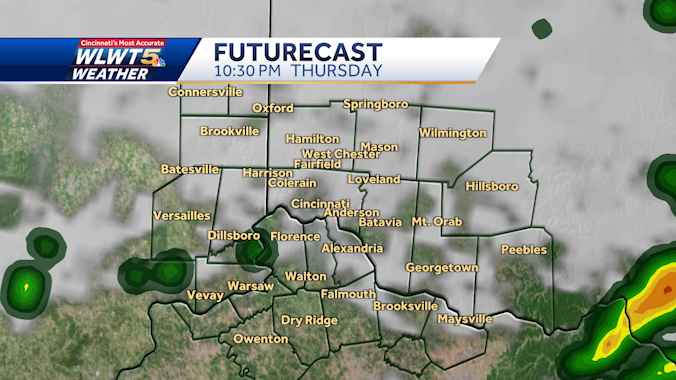 Hour by hour: When rain, storms move through the Cincinnati area Thursday