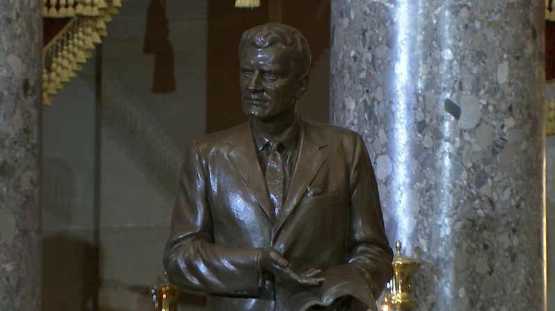 North Carolina: Billy Graham statue unveiled at the US Capitol
