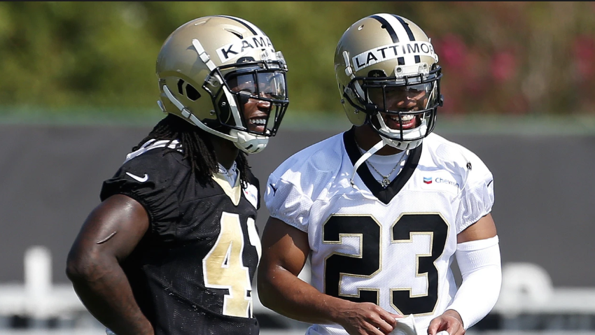 Saints Marshon Lattimore Alvin Kamara