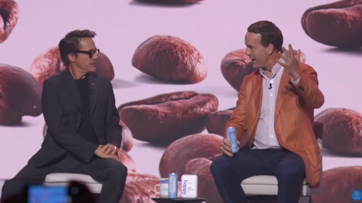 Robert Downey Jr. appears at Walmart Associate Celebration