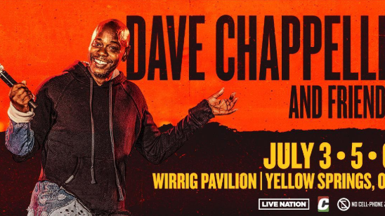 Comedian Dave Chappelle and friends hosting three Ohio shows