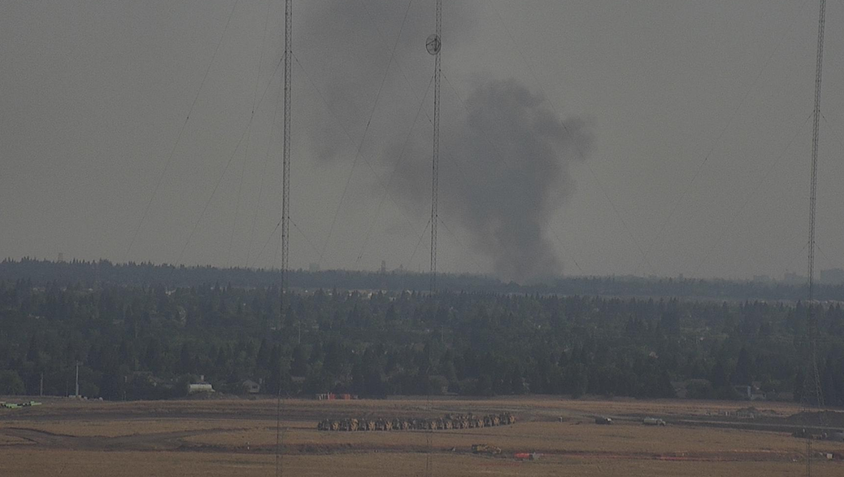 PFE Fire burns near PFE Road in Roseville