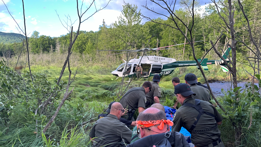 Missing New Sharon man rescued from bog after he was missing for four days
