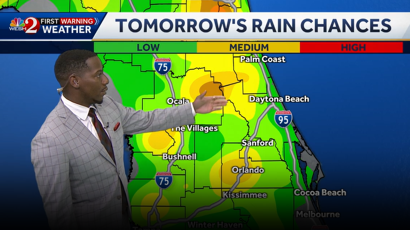 Strong storms move across Central Florida this afternoon