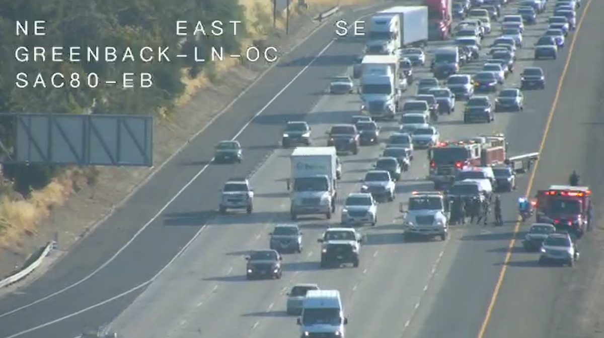 Multi-vehicle crash causes slowdown on westbound Interstate 80
