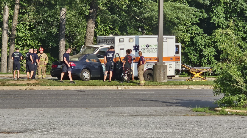 North Carolina: Crash involving car and ambulance near Hanes Mall