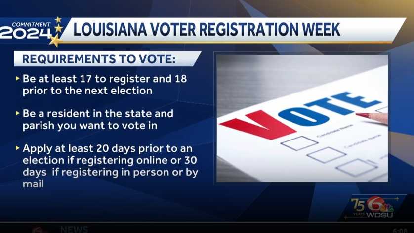 What to know about Louisiana Voter Registration Week