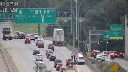 A shoulder lane is closed after a multi-vehicle crash in Lancaster ...
