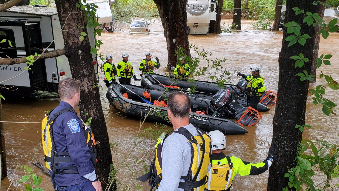North Carolina: FEMA search and rescue operations after Helene