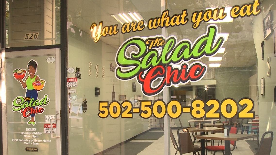 The Salad Chic in downtown Louisville reopens a year after fire