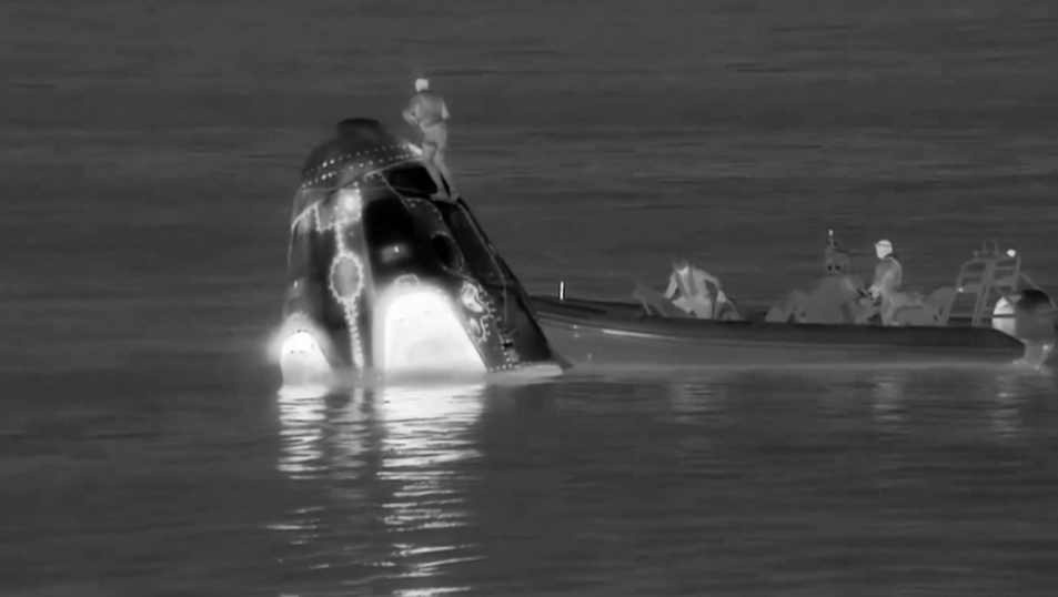Crew 8 Splashes Down Successfully Off Floridas Coast