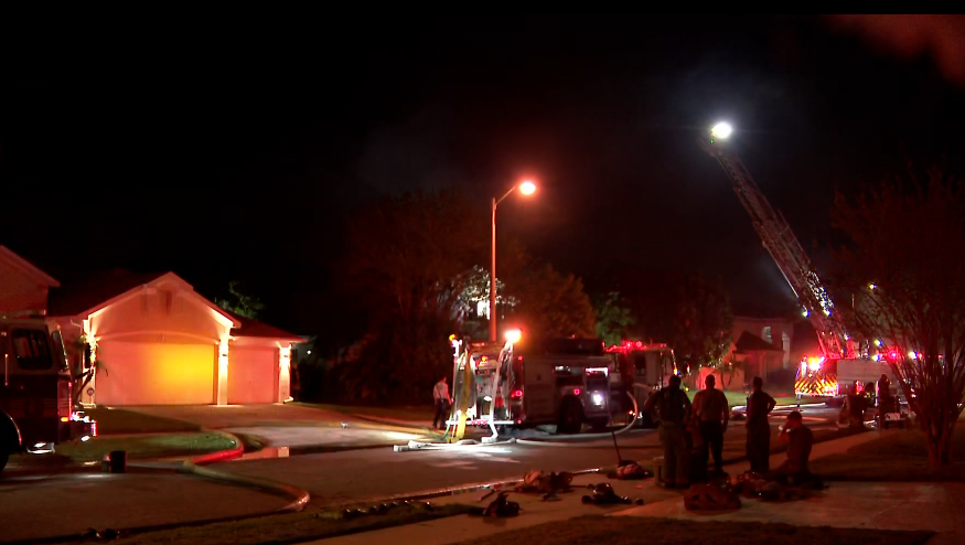 Firefighters battle house fire in Orange County