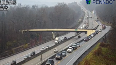 Severe delays following Route 22/322 crash in Dauphin County, Pa.