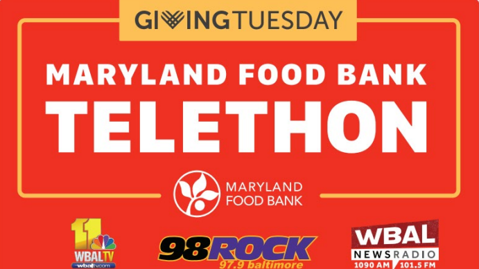 #GivingTuesday Telethon for the Maryland Food Bank