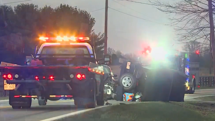 Four people hurt, including baby, in crash that shut down OH-222
