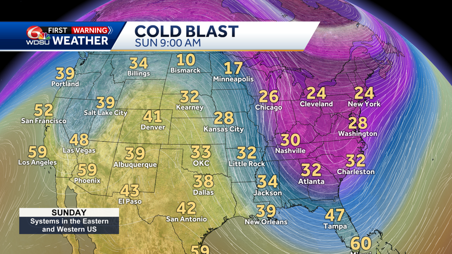 Major blast of cold air heading our way