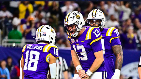 Nussmeier throws 3 TDs as LSU beats Baylor 44-31 in Texas Bowl